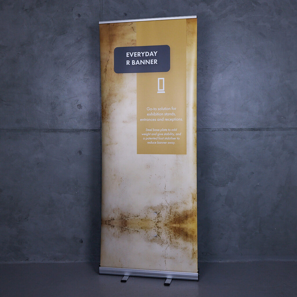 Very Displays Everyday R Roller Banner – Reliable Daily Display