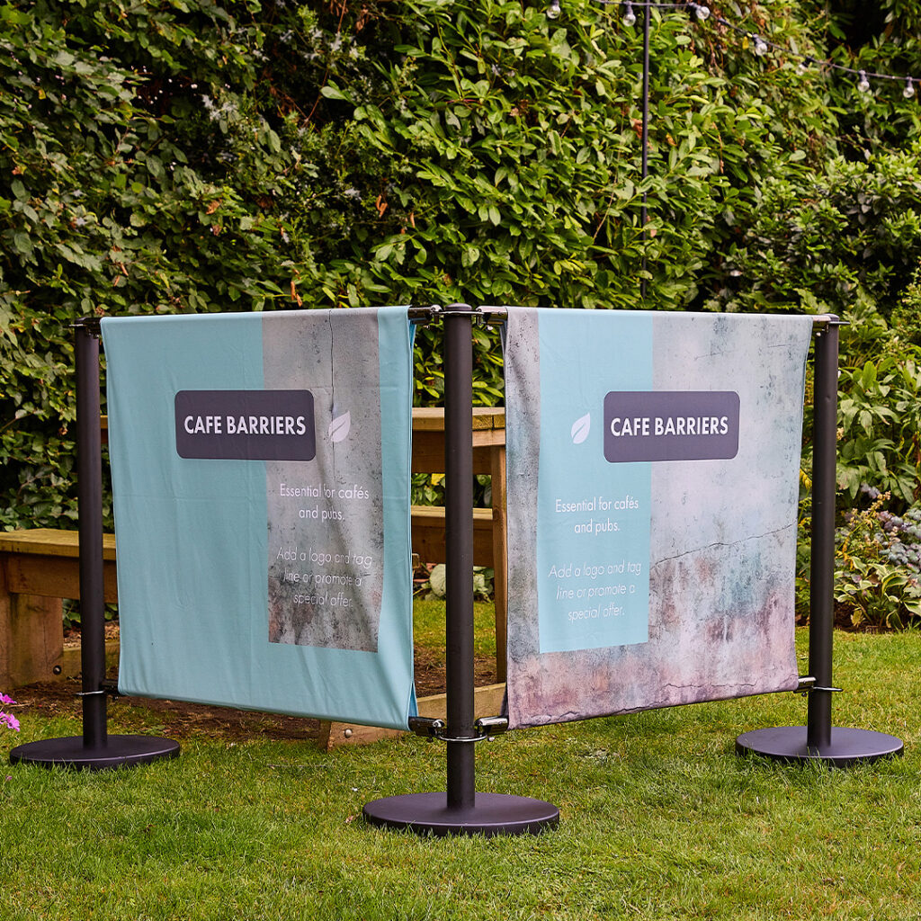 Black Cafe Barrier – Stylish, durable barrier solution
