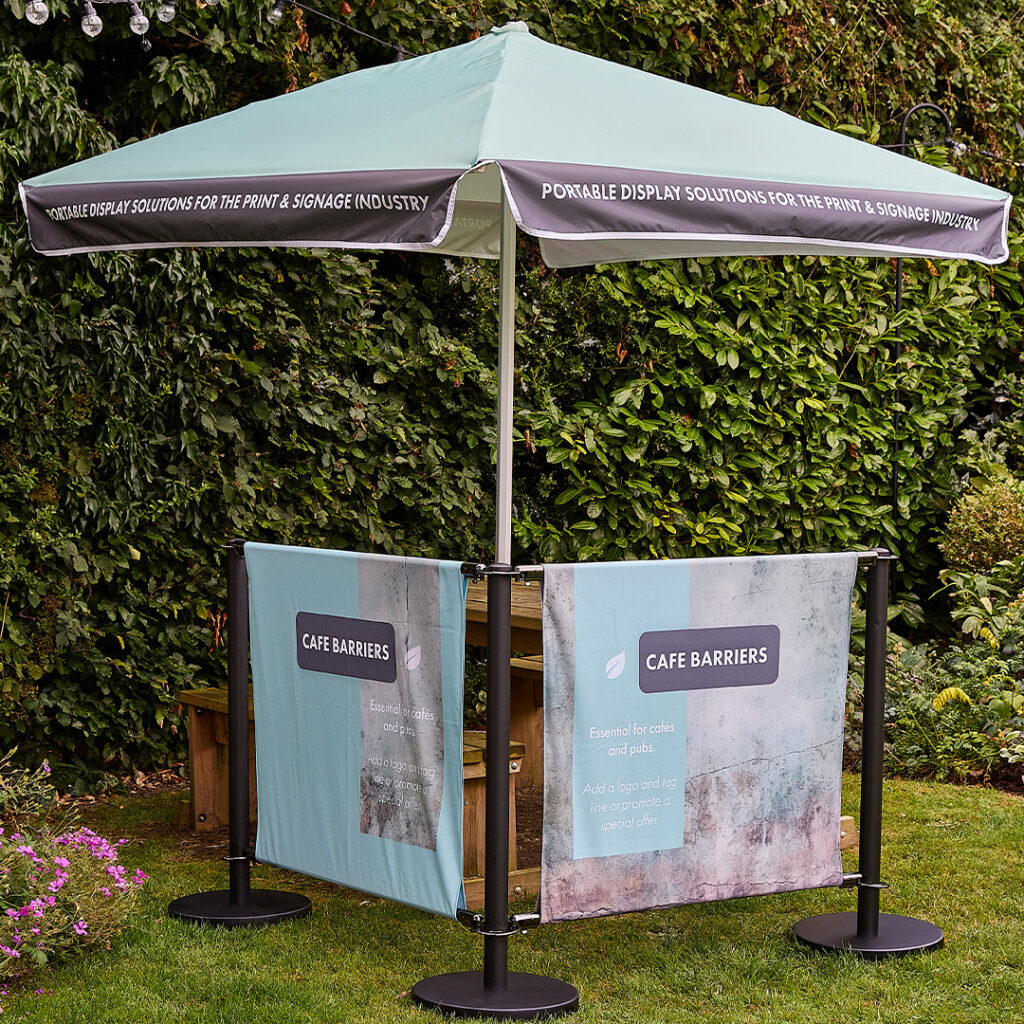Promotional Parasol - Branded shade for outdoor displays