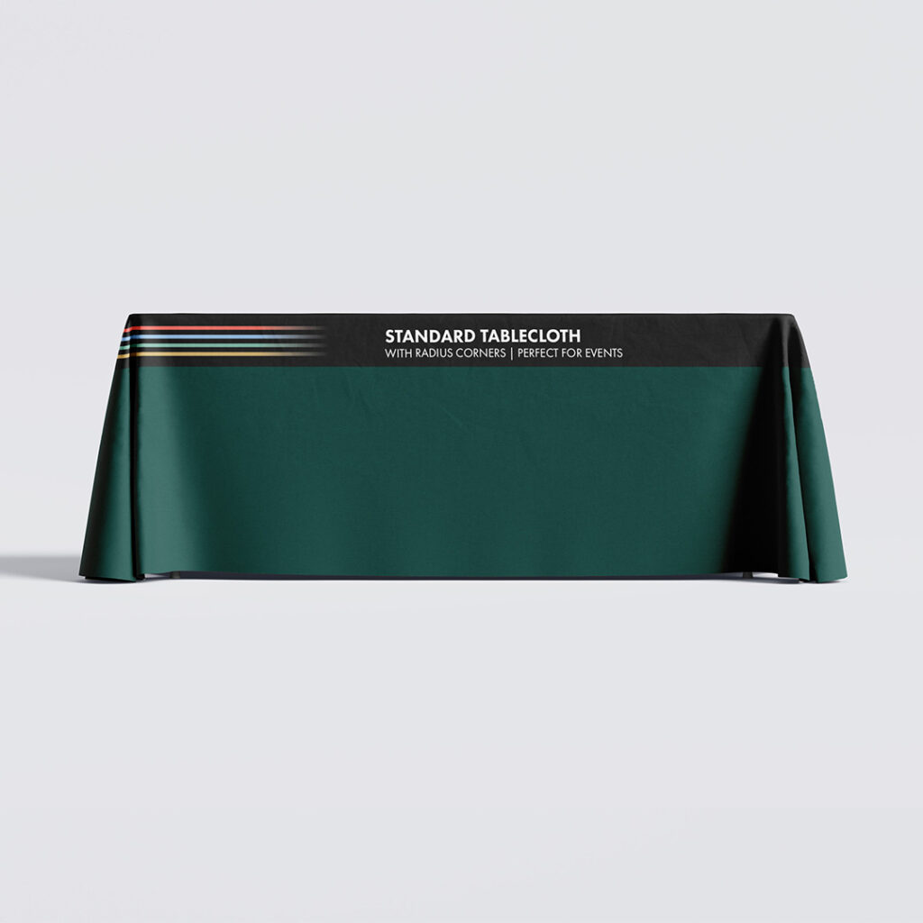 Very Displays Printed Table Cloth – Customisable & Professional