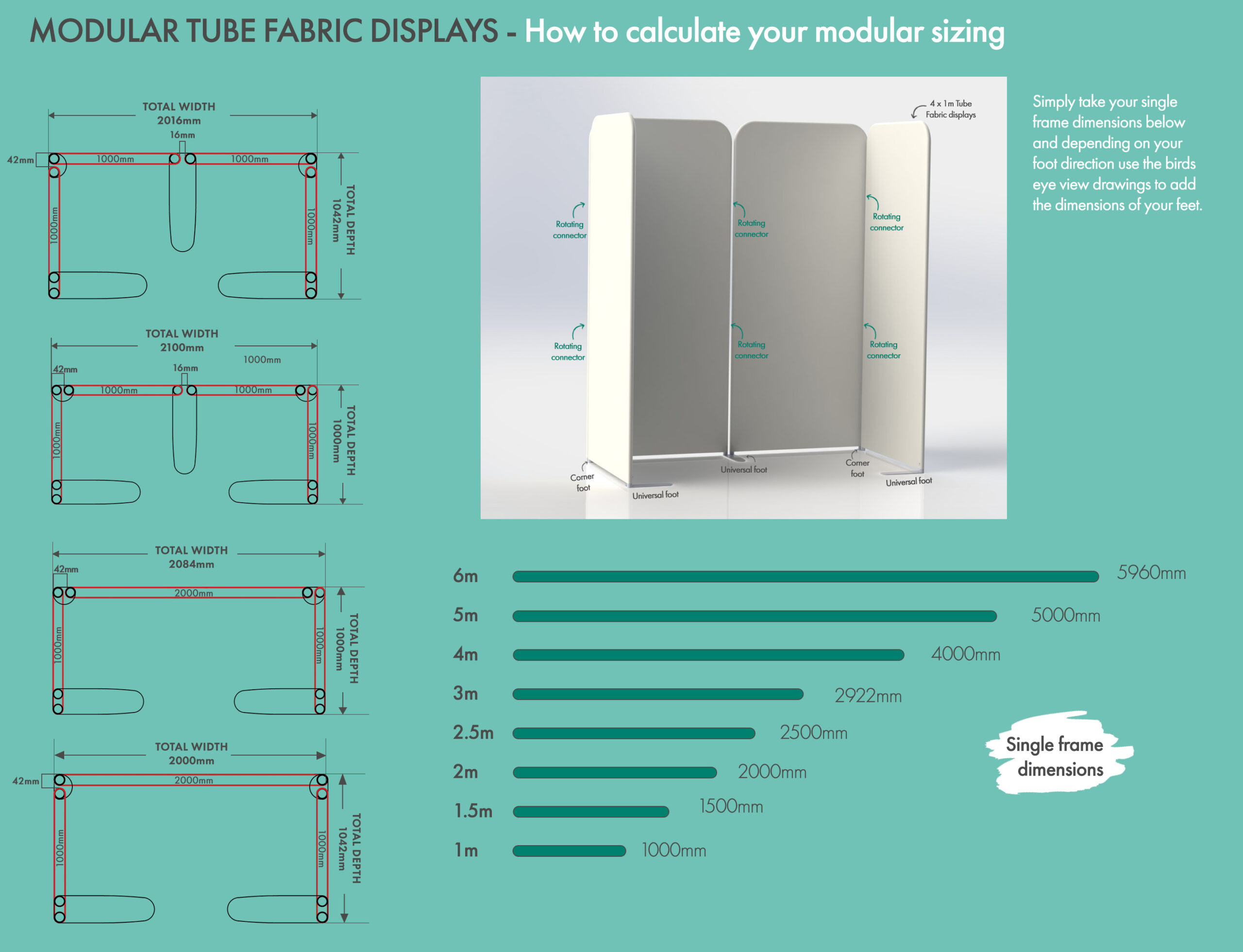 Very Displays Modular Fabric Tube Display