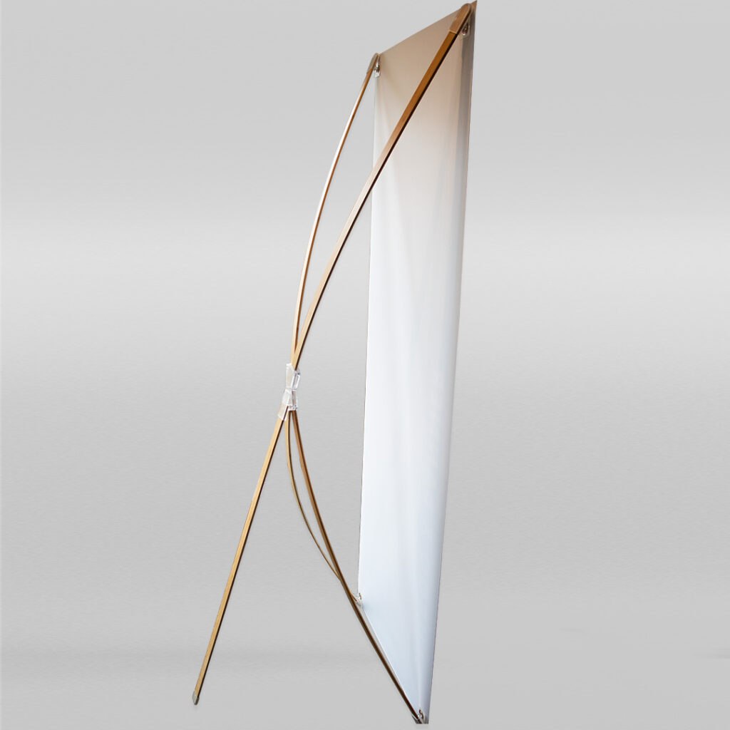 Very Displays Bamboo X Banner – Eco-Friendly & Stylish Stand